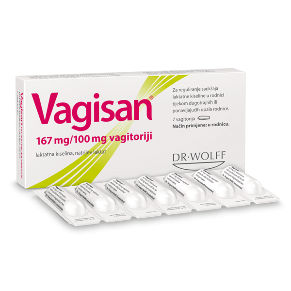 VAGISAN vaginalne tablete, 7 vagitorija - Pharmeria.hr